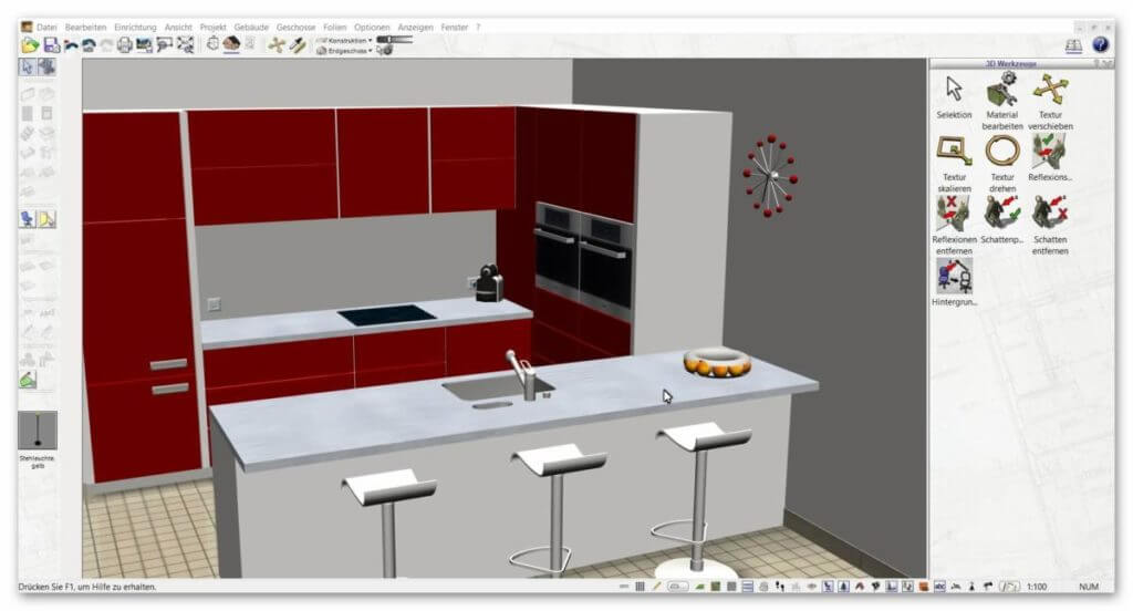 3D CAD Küchenplaner Software von HausDesigner3D