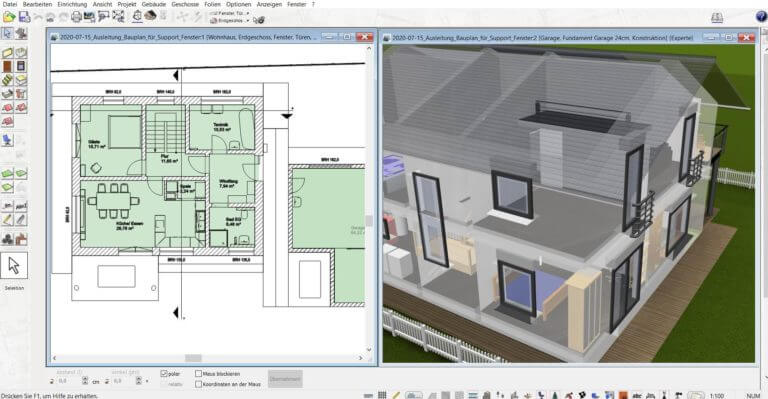 Haus zeichnen - mit 3D CAD Software/Programm Haus zeichnen - mit 3D CAD Software/Programm