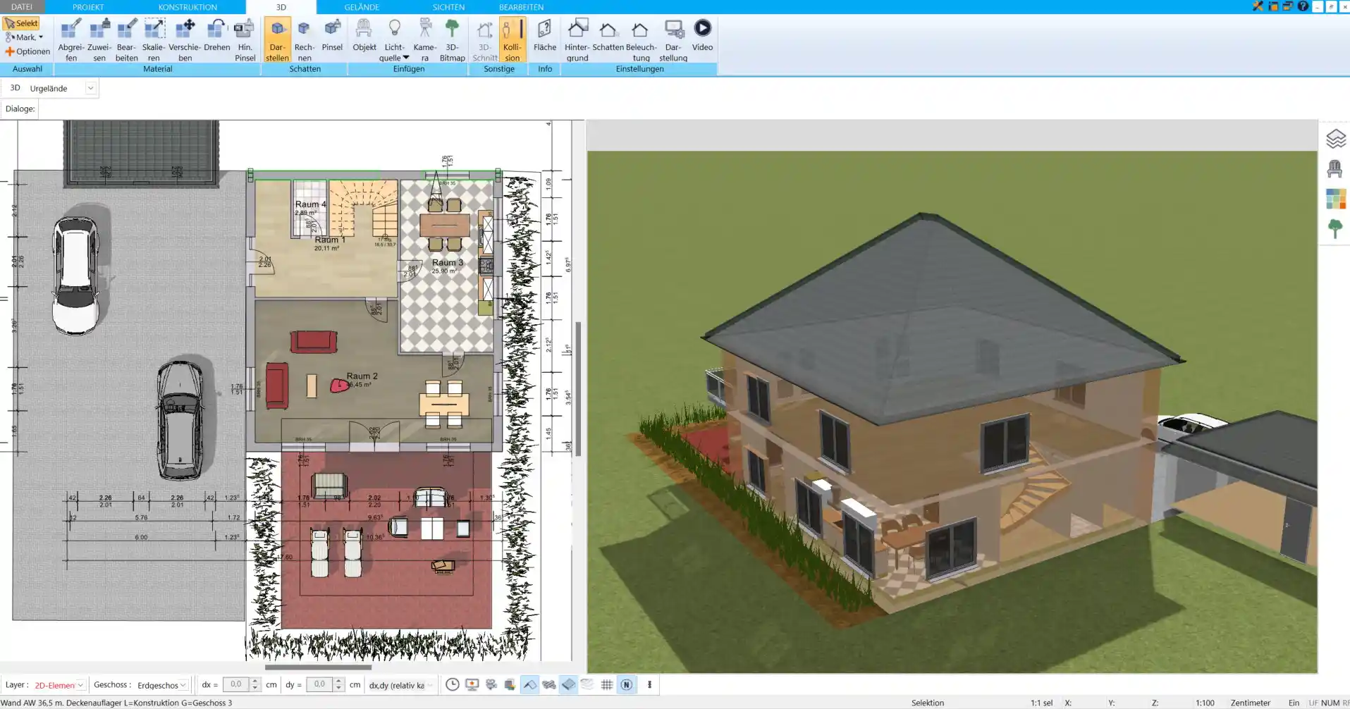 Wie groß sollte eine Diele sein?