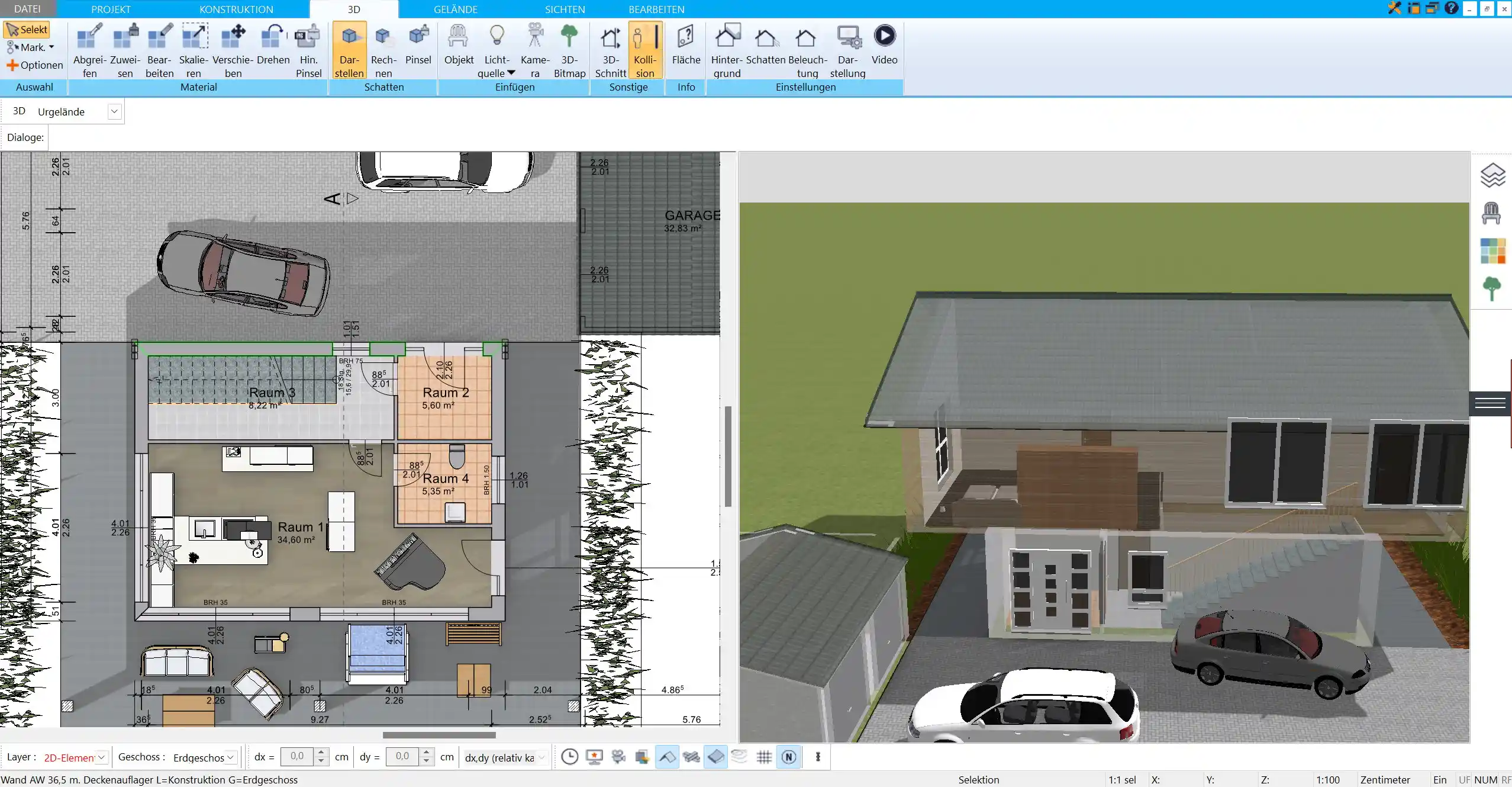 Loft-Grundriss planen - im HausDesigner3D